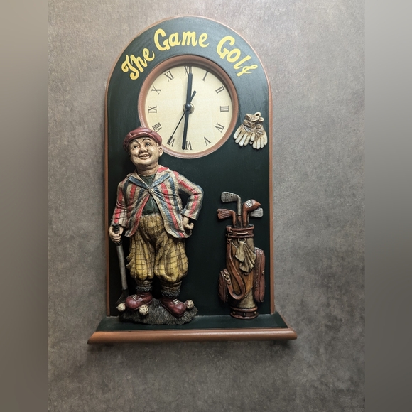 None found | Accents | Mantel Clock Golf Themed | Poshmark